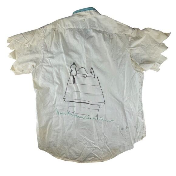 Peanuts | Shirts | Vintage 95s 60s Hand Drawn Snoopy Sleeping On Dog ...